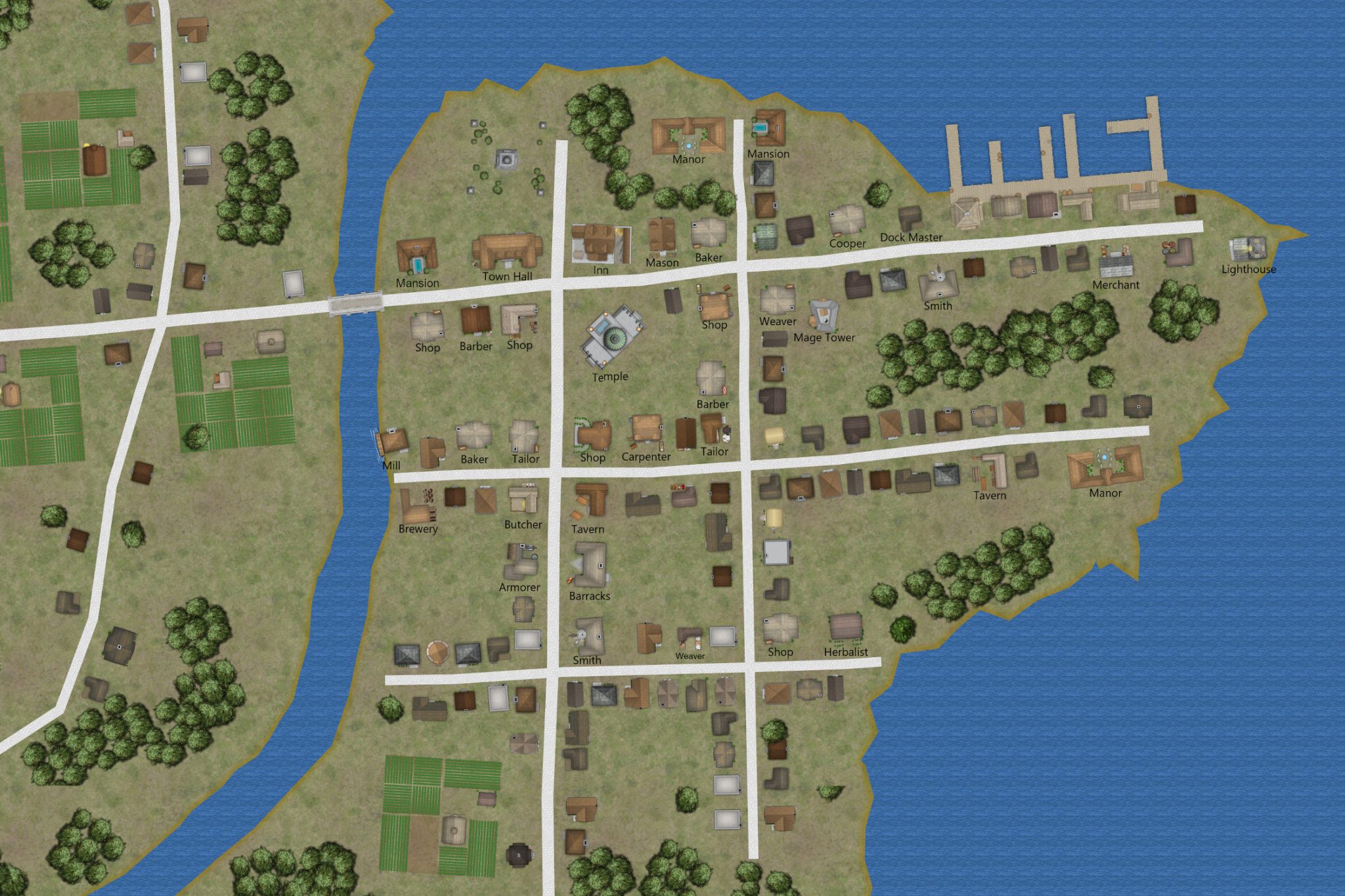 Examples – Settlement Maps – Worldographer: RPG Map Software