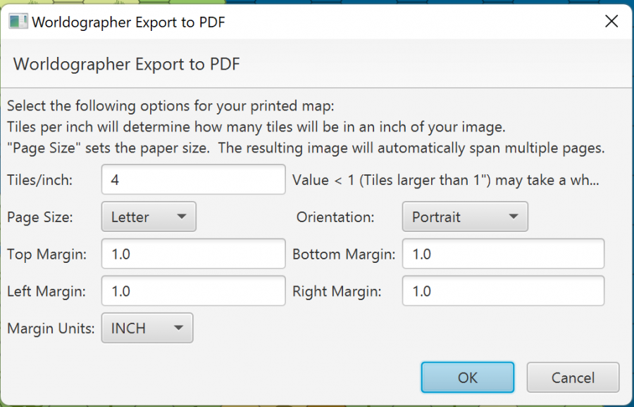 Printing from Worldographer – Worldographer: RPG Map Software