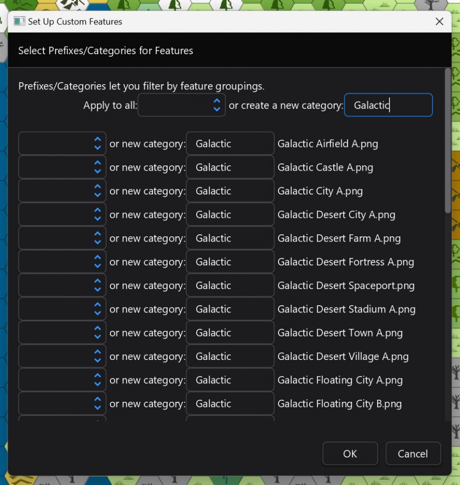 New Upcoming Feature: Setup Terrain & Feature Categories ...